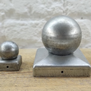 Decorative Gate Post Cap, Fence Post Cap, Forged Fence Decor,galvanized ...