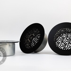 White Vent Cover, Vent Cover With Decorative Pattern, Metal Vent Cover ...