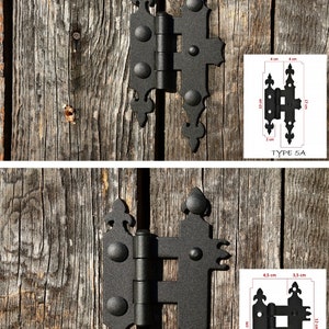Victorian Style Cast Iron Hinge for Barn Doors, Farmhouse Gates Hinges ...