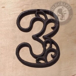 Vintage Decorative Cast Iron Numbers With Mounting Screws, Small Cast ...