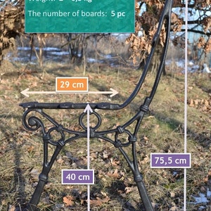 Heavy Outdoor Park Bench Leg Set, Antique Victorian Style Cast Iron ...