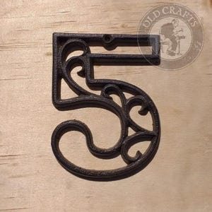 Vintage Decorative Cast Iron Numbers With Mounting Screws, Small Cast ...