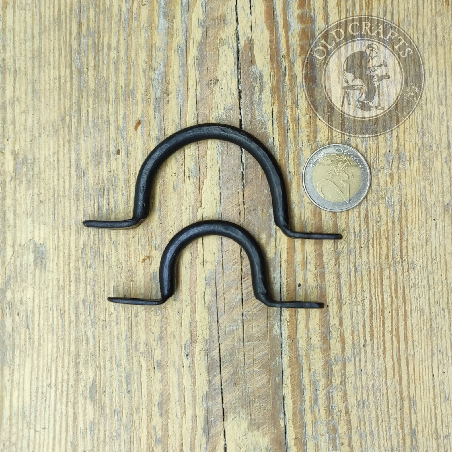 Blacksmith Forged Under Counter Hook Shackle, Iron Shelf Under Holder ...