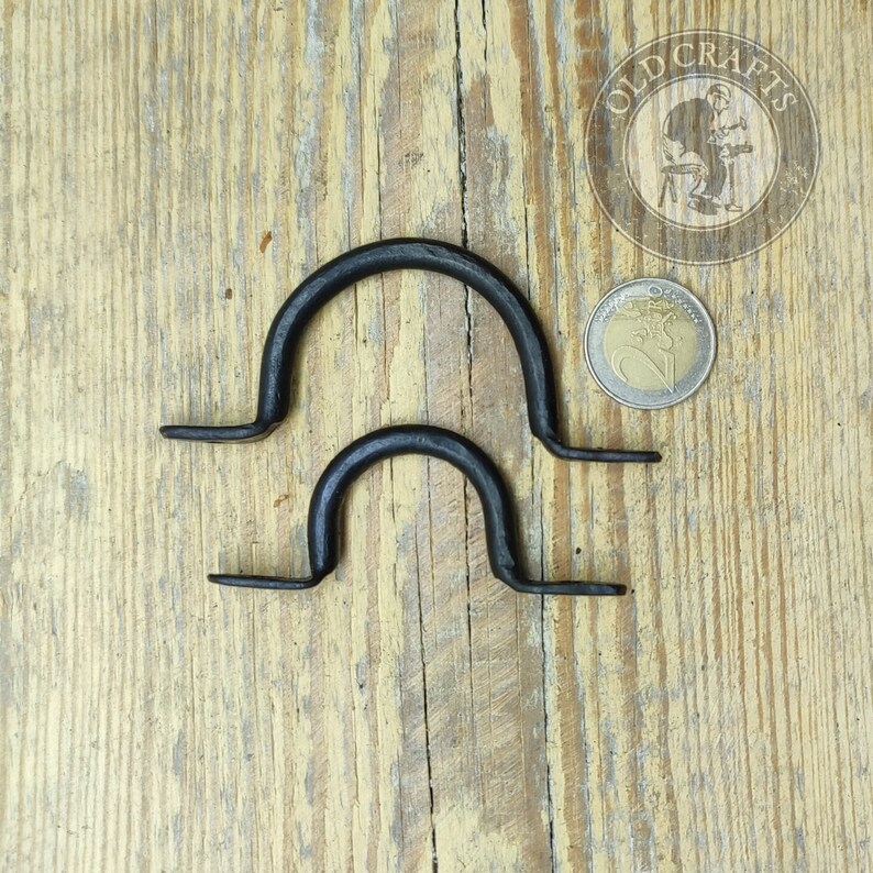 Blacksmith Forged Under Counter Hook Shackle, Iron Shelf Under Holder ...