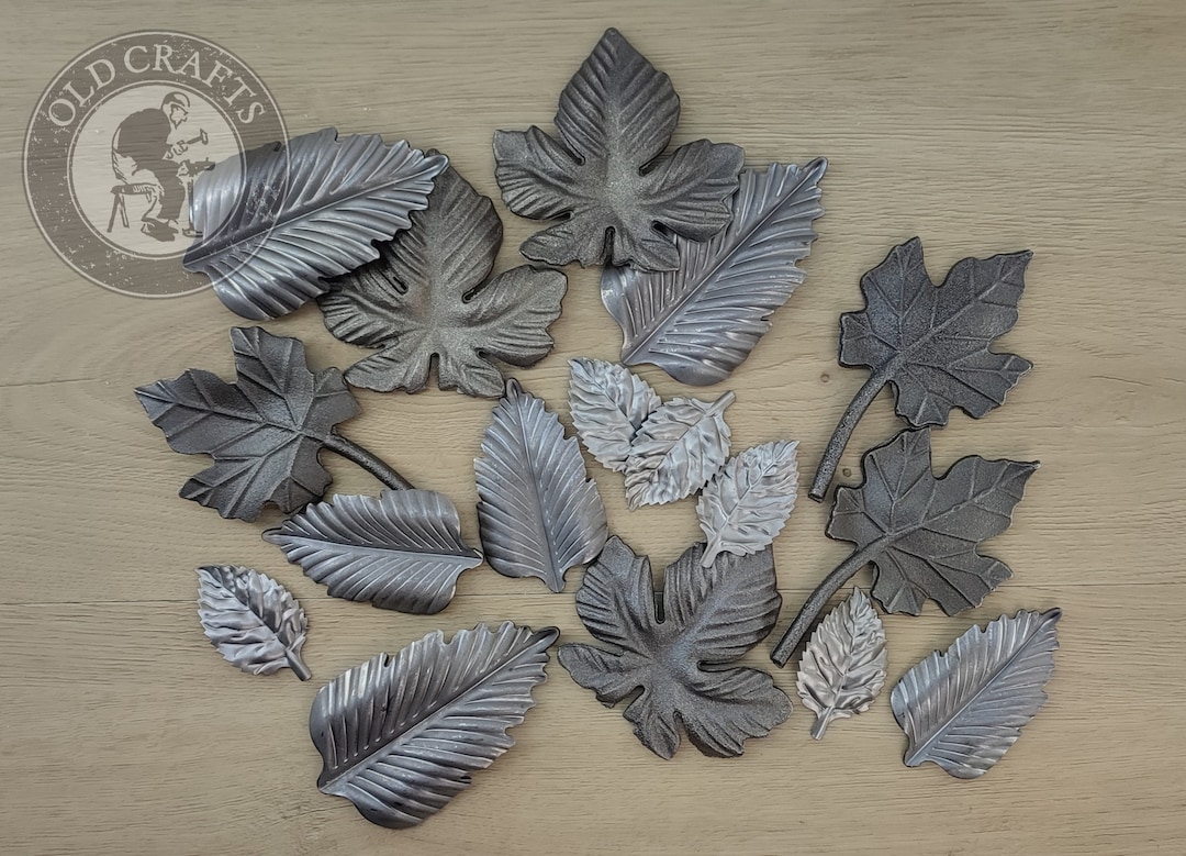 Leaves Grapes Flowers Rosette Ornament, Metal Flower, Cast Iron Flower ...