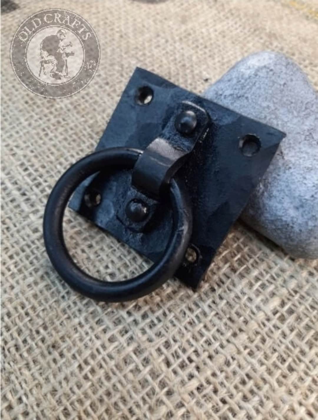 Furniture Forged Handle, Blacksmith Iron Rustic Drawer Handle, Cabinet ...