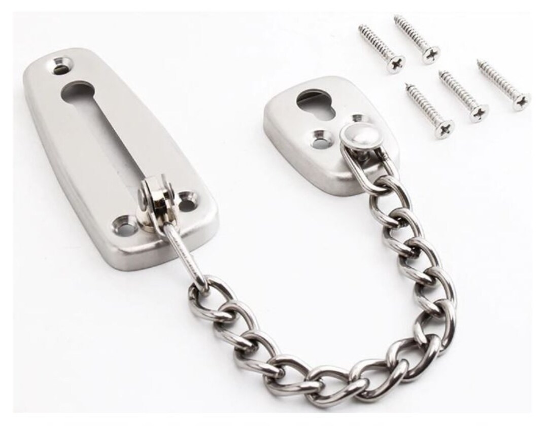 Stainless Steel Slide Bolt Lock Door Latch Lock Chain Door - Etsy