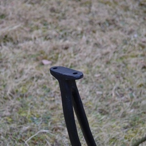 24.4in Pair of Cast Iron Table Ends, Rustic Table Bases, Iron Furniture ...