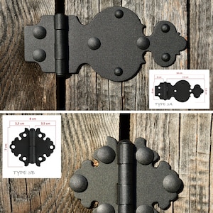 Victorian Style Cast Iron Hinge for Barn Doors, Farmhouse Gates Hinges ...