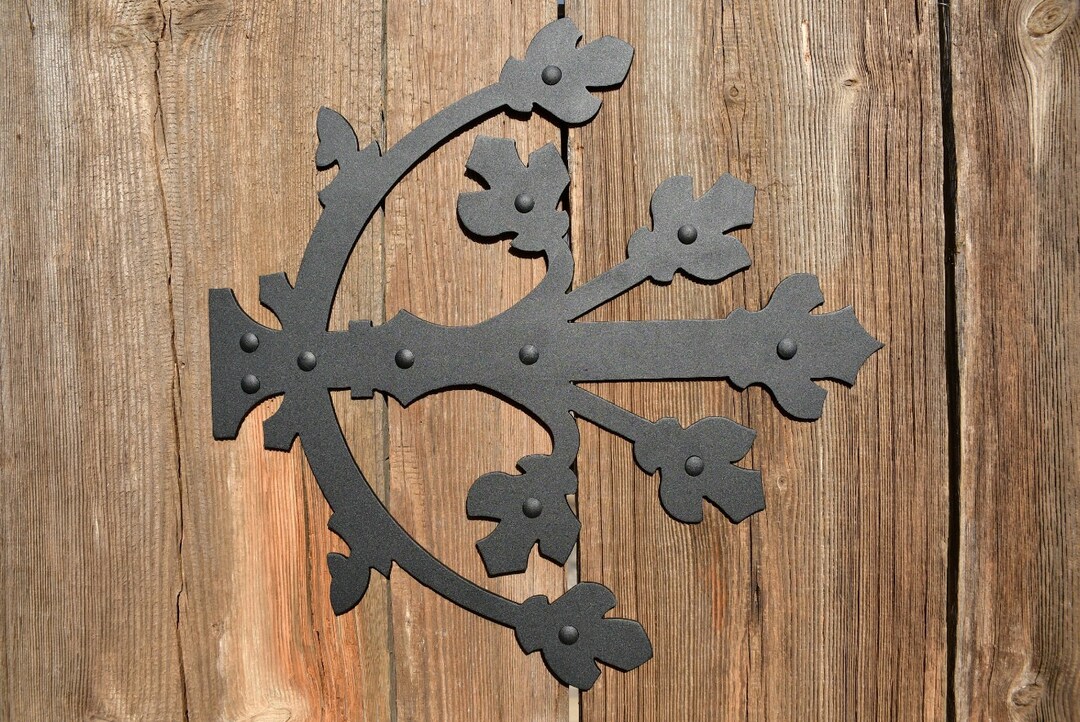 XL Hand Forged Dummy Hinge, Decorative Hinge, Faux Fake Hinge, Bracket ...