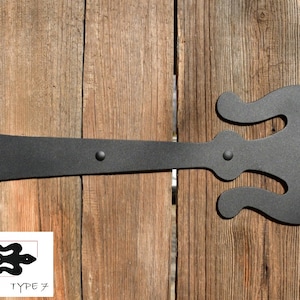 XL Hand Forged Dummy Hinge, Decorative Hinge, Faux Fake Hinge, Bracket ...