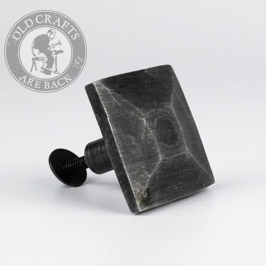 Hand Forged Drawer Knobs, Pulls Handle, Wrought Industrial Simple ...