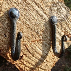 Blacksmith Forged Coat Hooks Hook, Wall Mounted Iron Hook, Nail Hooks ...