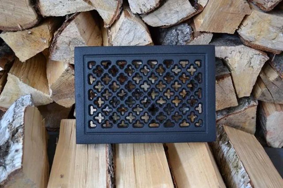 Rustic Cast Iron Vent Cover – Decorative Grille in 5 Colors ...