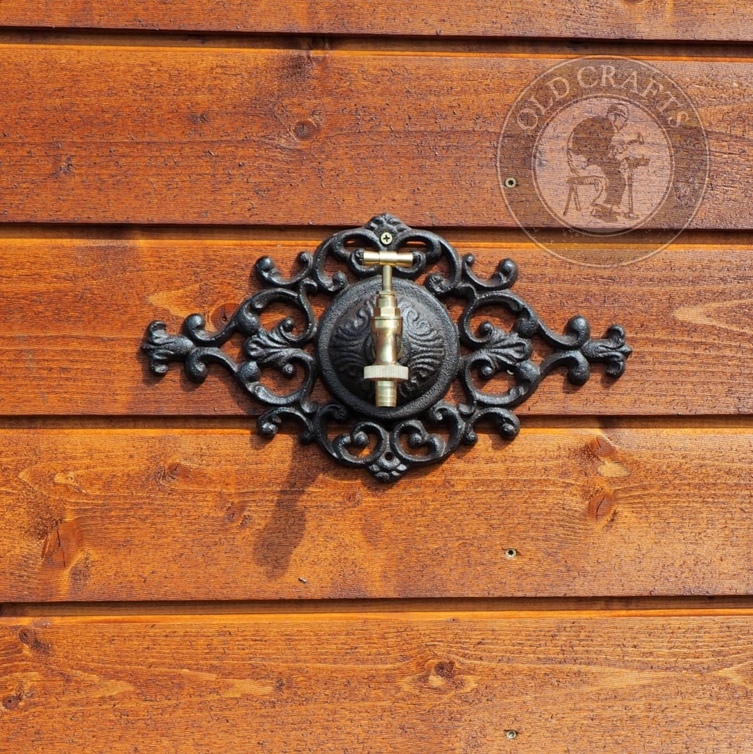 Garden Water Brass Tap, Rustic Tap, Garden Faucet, Cast Iron Garden ...