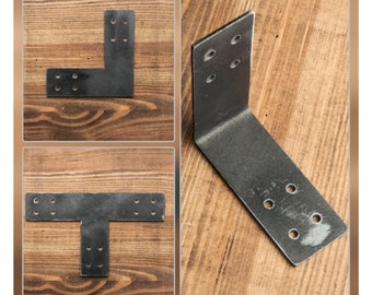 2 Pack 6 Forged Decorative L Corner Bracket Right Angle Brace - Etsy