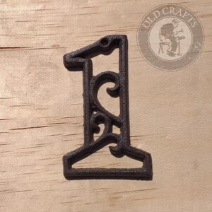 Vintage Decorative Cast Iron Numbers With Mounting Screws, Small Cast ...