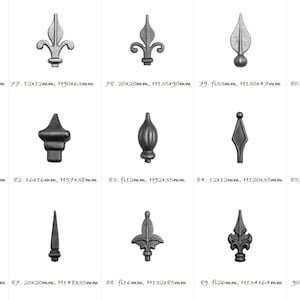 Cast Iron Decorative Gate Fence Arrowhead , Forged Cast Steel Arrowhead ...