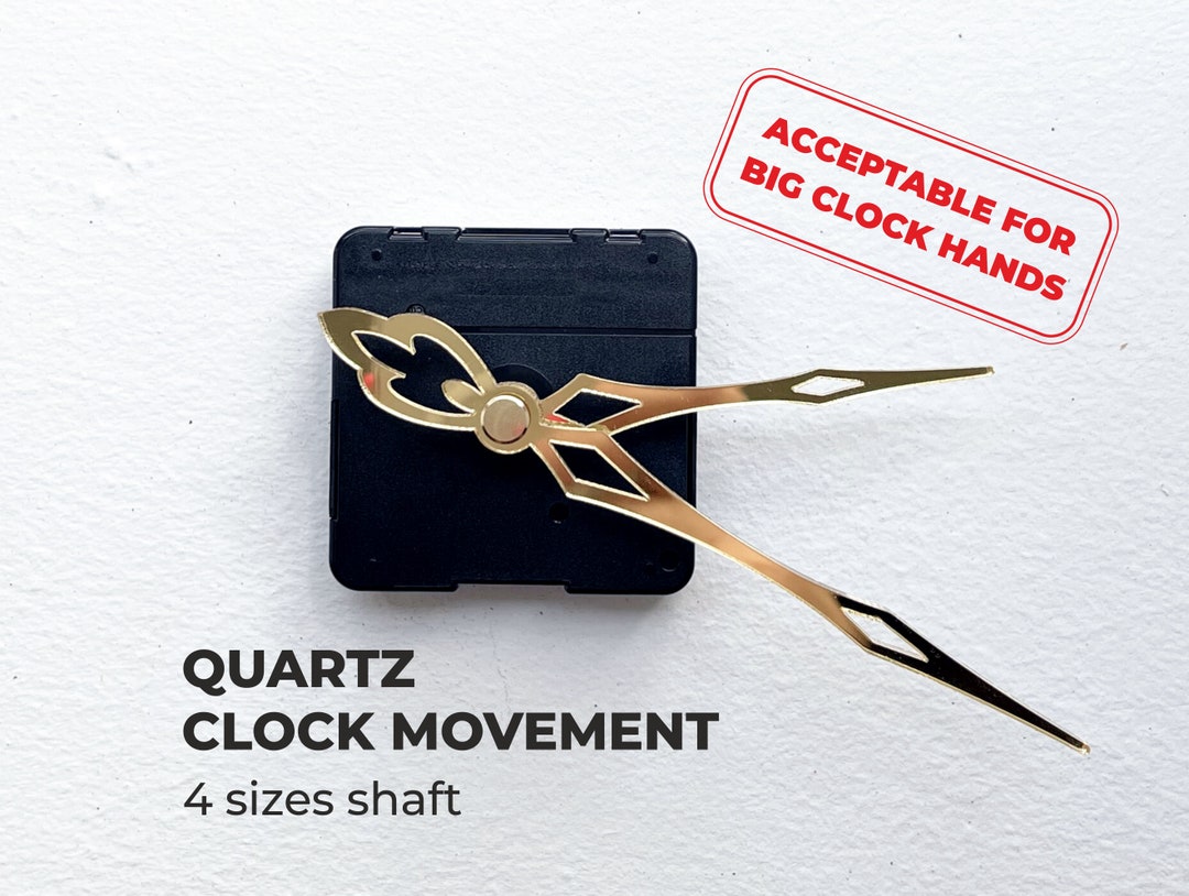 Quartz Movement, Shaft 4 Sizes. - Etsy