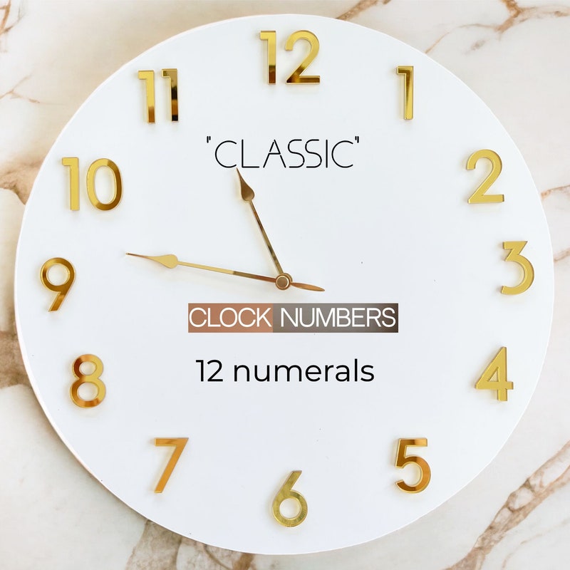 Wall Clock With Numbers - Etsy