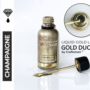 Liquid Gold Leaf Metallic Paint "gold Ducat", 30ml - Etsy