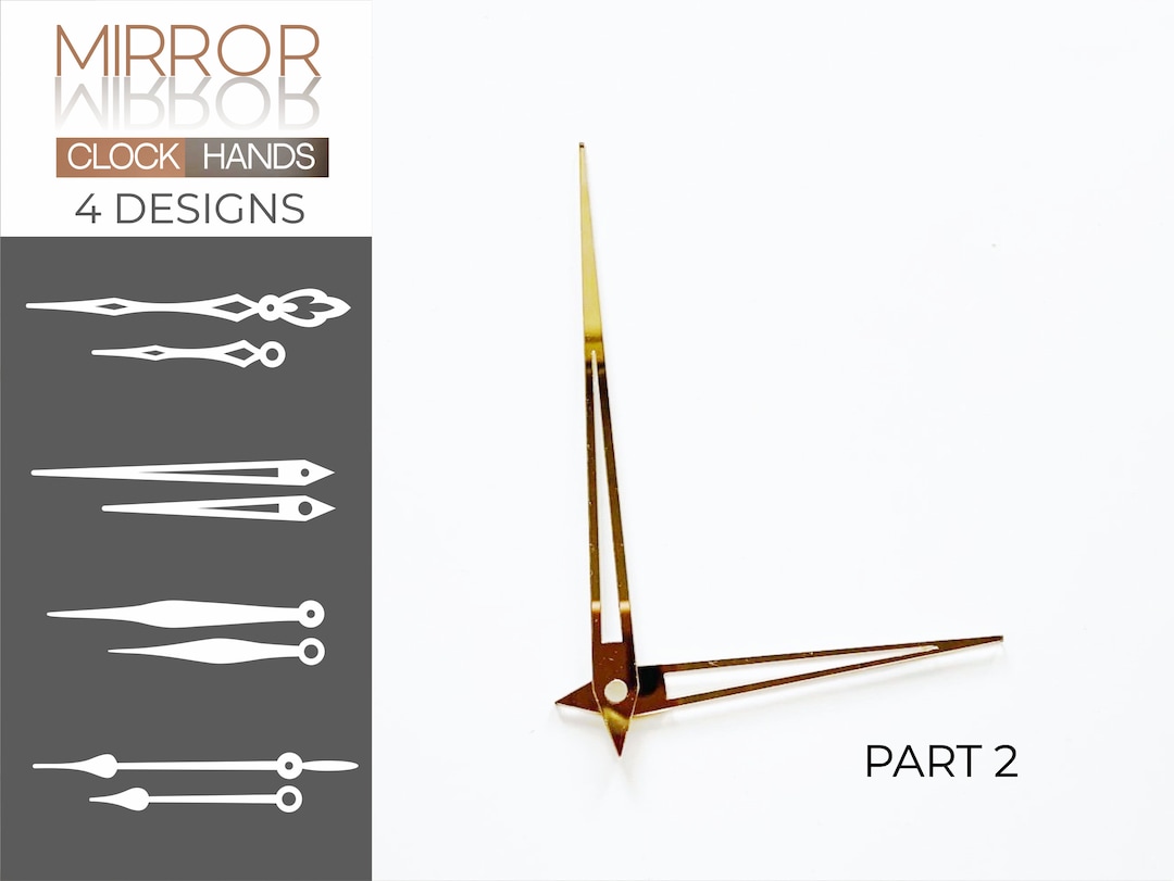 Mirror Clock Hands 4 Designs (part 2) - Etsy