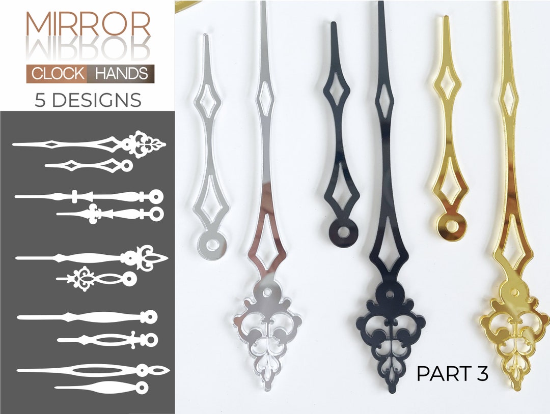 Mirror Clock Hands, 5 Design (part3) - Etsy
