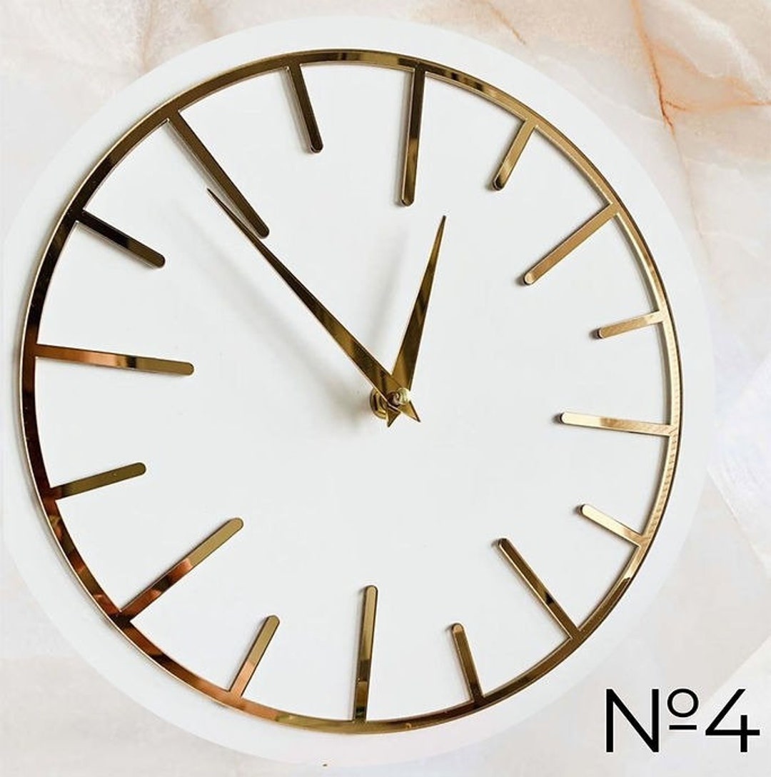 Mirror Decor for DIY Clock Gold Silver Black Mirror Decor 20, 30, 40 Cm ...