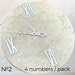 Mirrored Acrylic Numbers numerals for a Wall Clock - Etsy UK