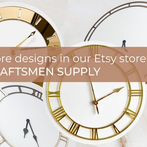 Mirror Clock Face Decor 4 Designs Part2 - Etsy