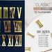 Mirrored Acrylic Numbers numerals for a Wall Clock - Etsy