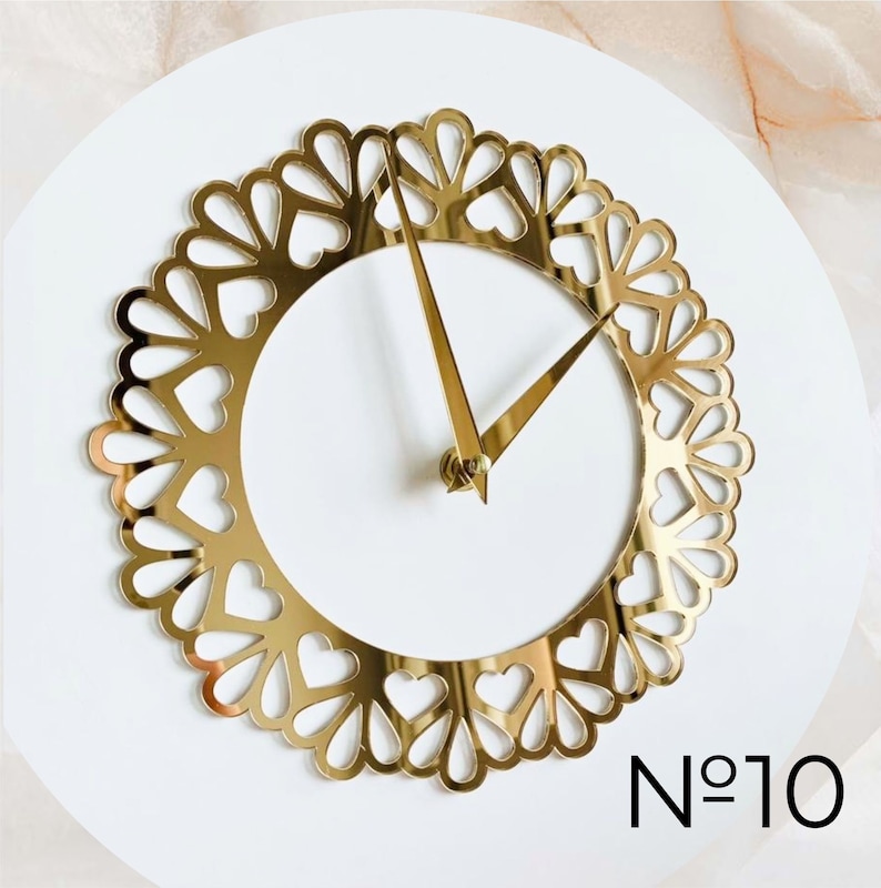 Mirror Clock Decor 12 Designs Part2 - Etsy