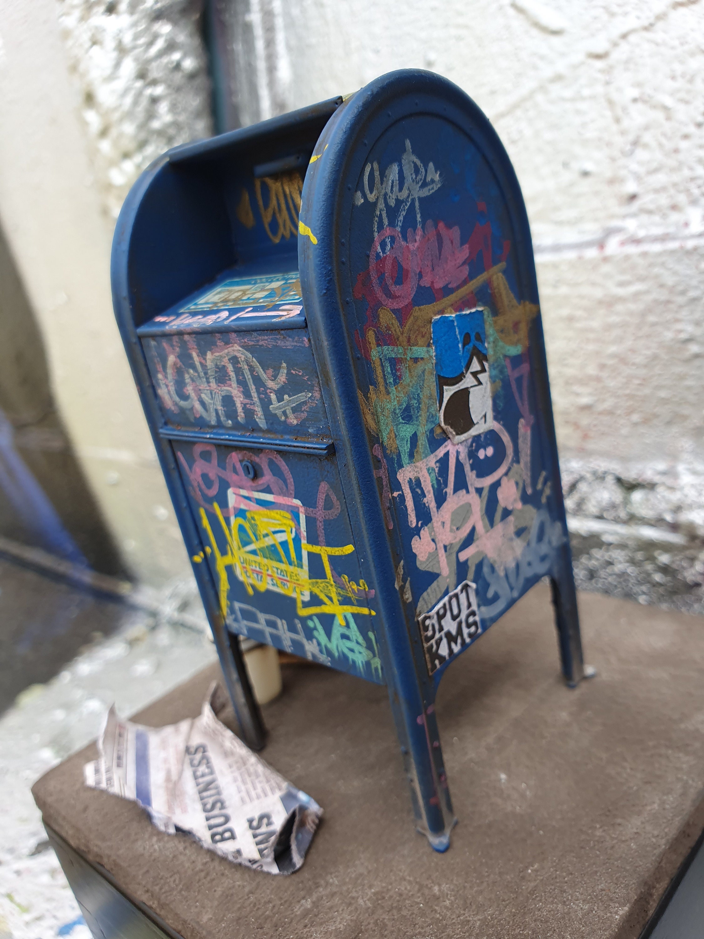 New York Graffiti Mailbox Miniature - Etsy