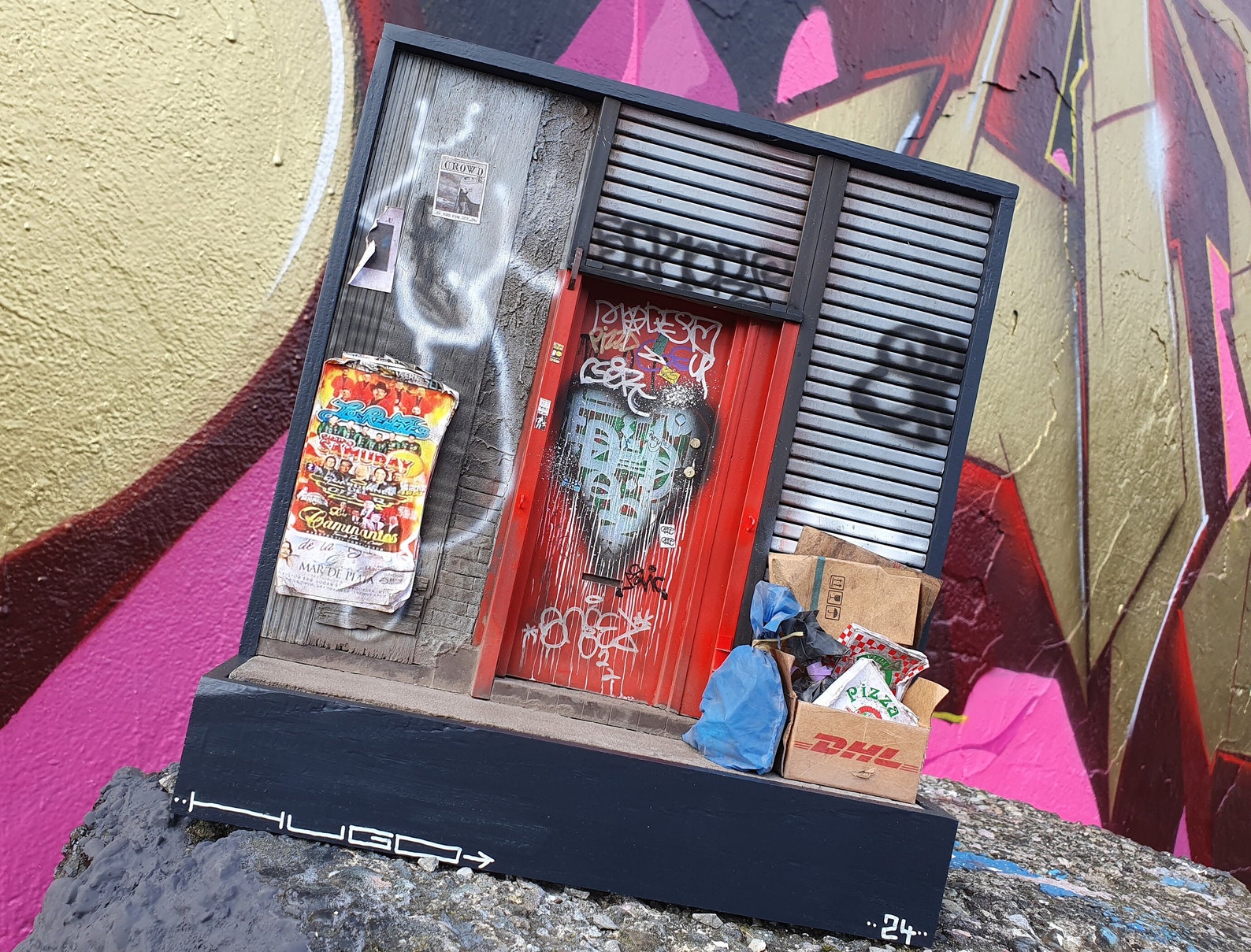 New York Graffiti Doors Miniature Diorama - Etsy