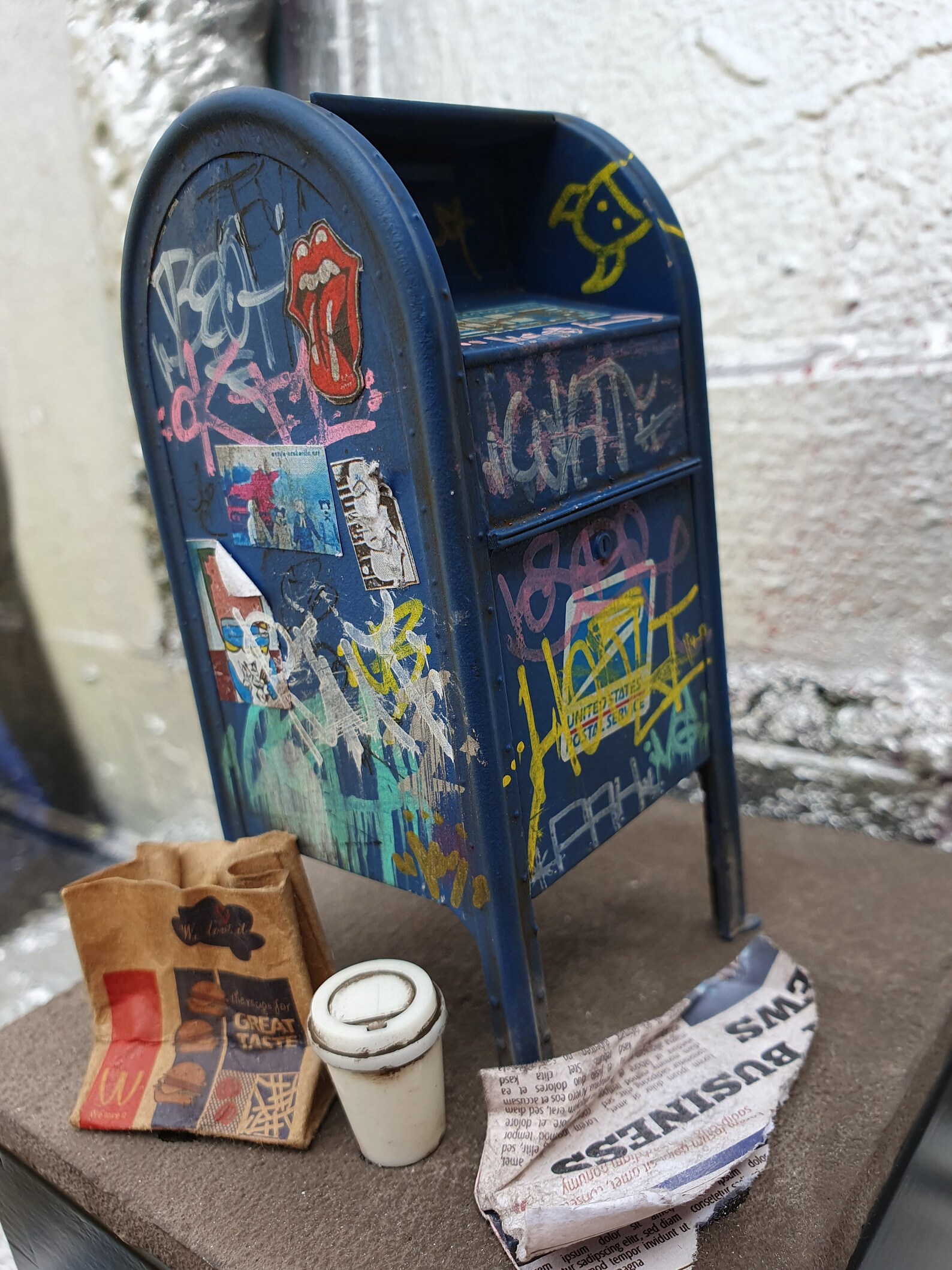 New York Graffiti Mailbox Miniature - Etsy