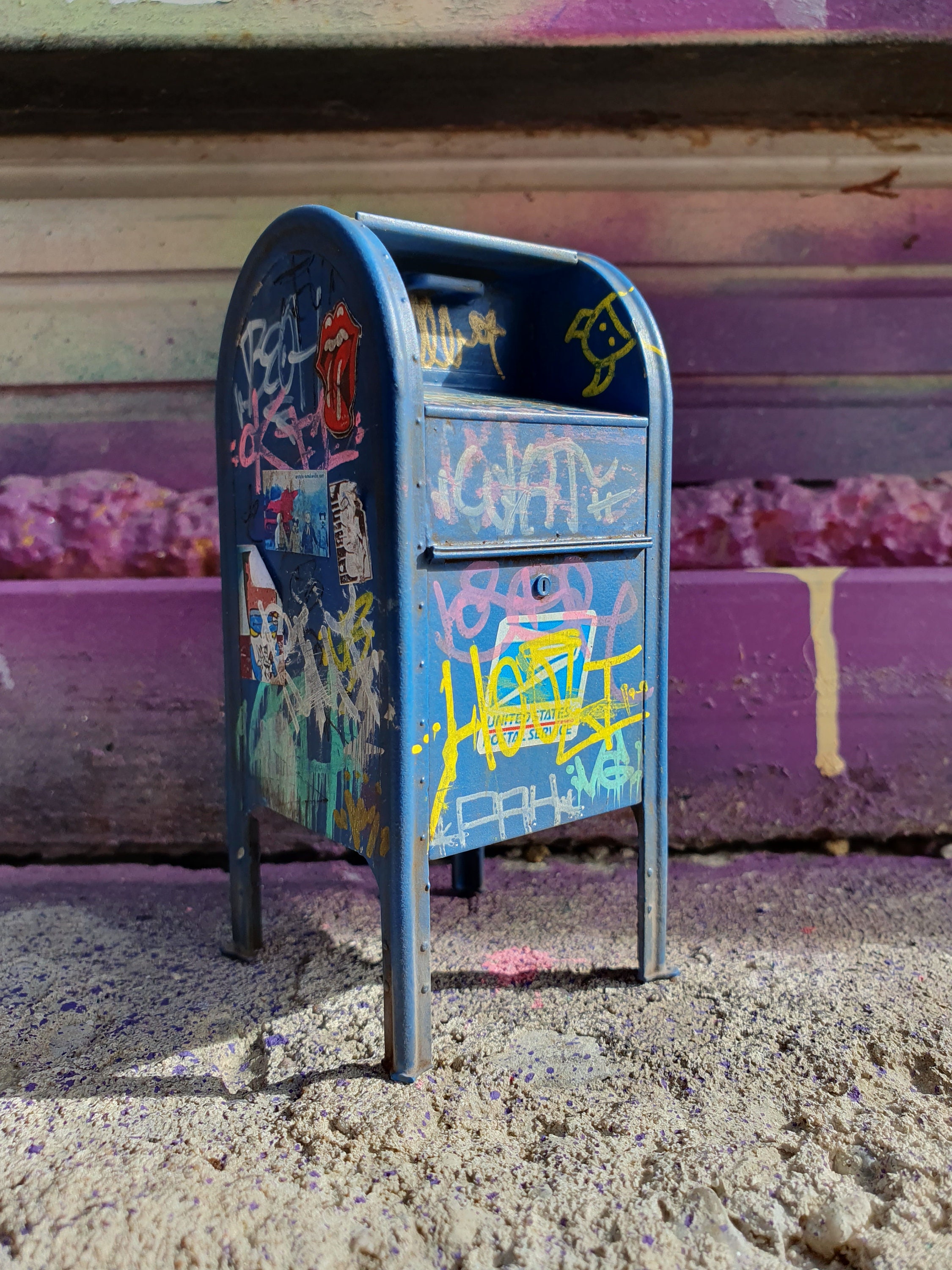New York Graffiti Mailbox Miniature - Etsy
