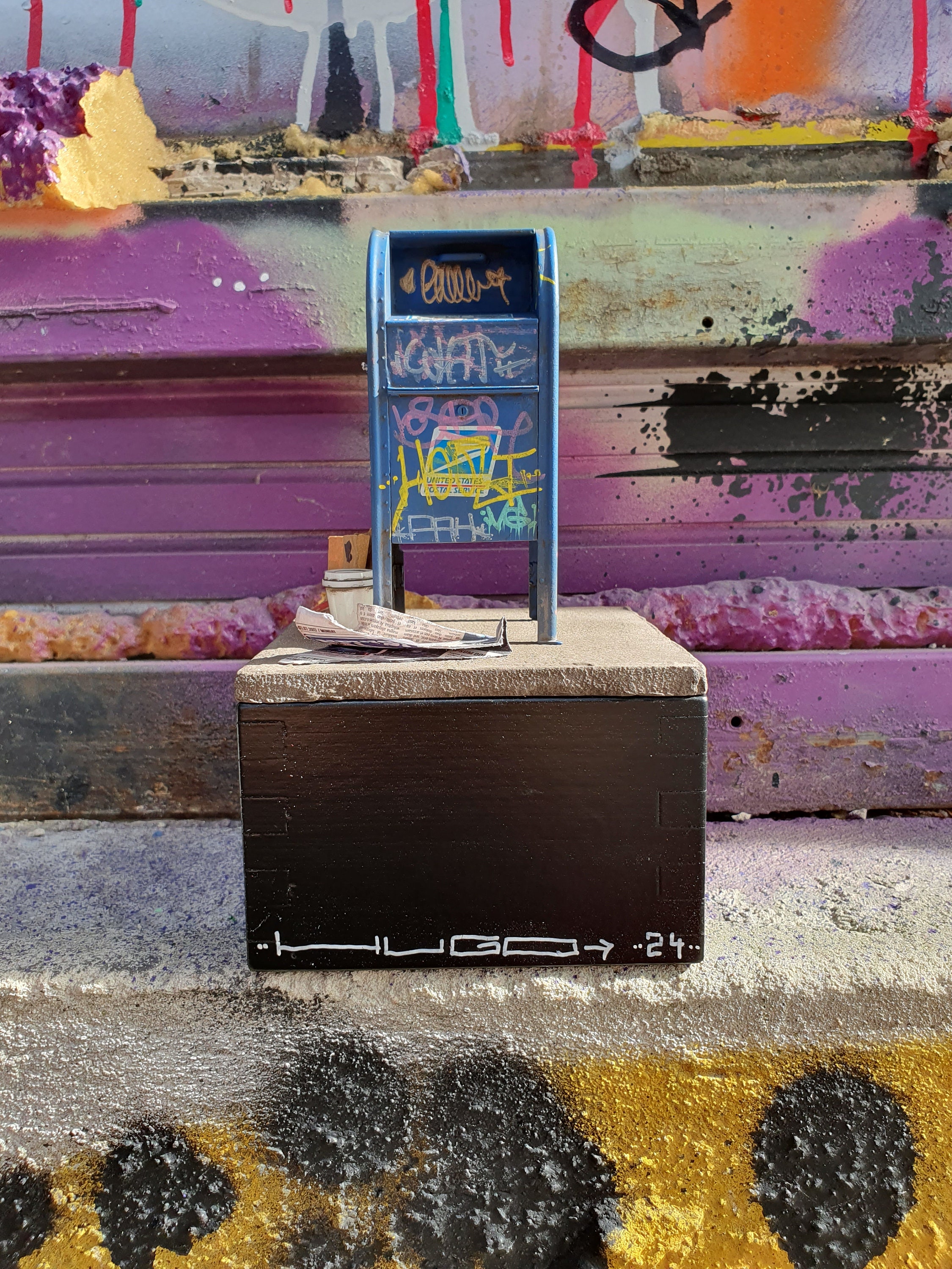 New York Graffiti Mailbox Miniature - Etsy