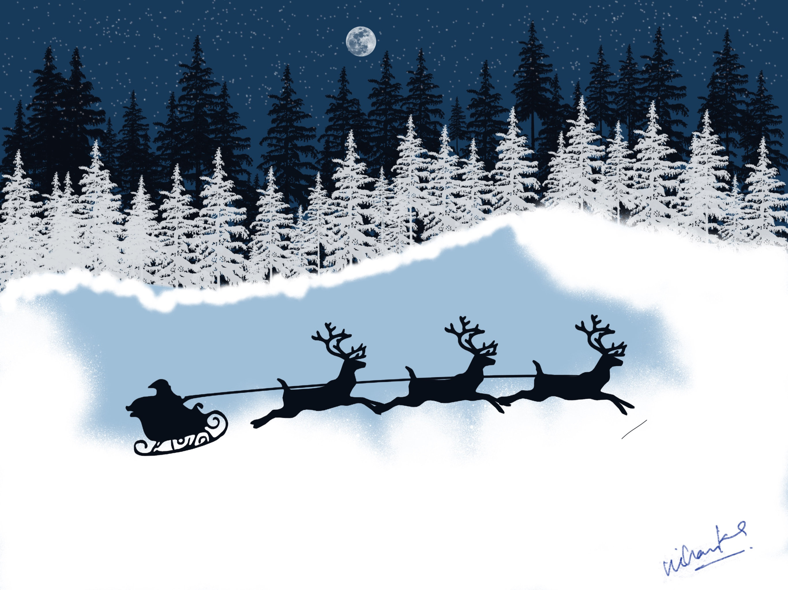 The Moonlight - Digital Art - Etsy