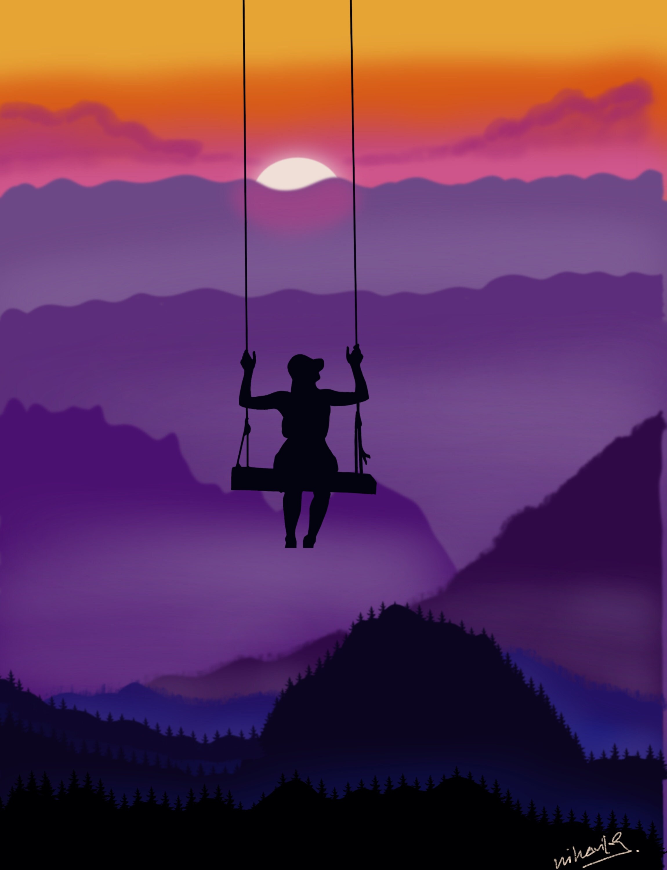 The Moonlight - Digital Art - Etsy