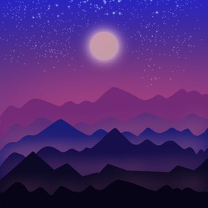 The Moonlight - Digital Art - Etsy