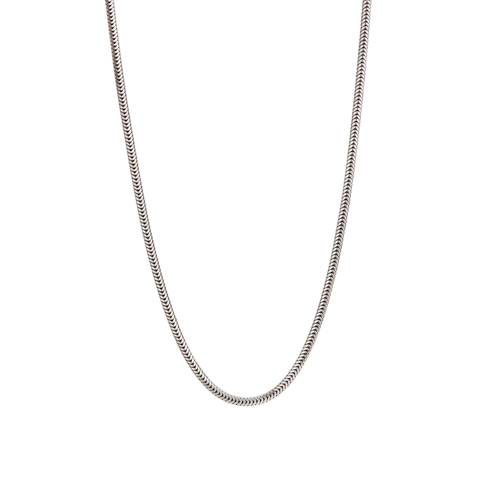 14K Solid White Gold Men Chain Real Gold Round Chain - Etsy