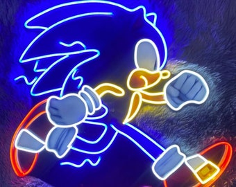 Neon Sonic Sign - Etsy