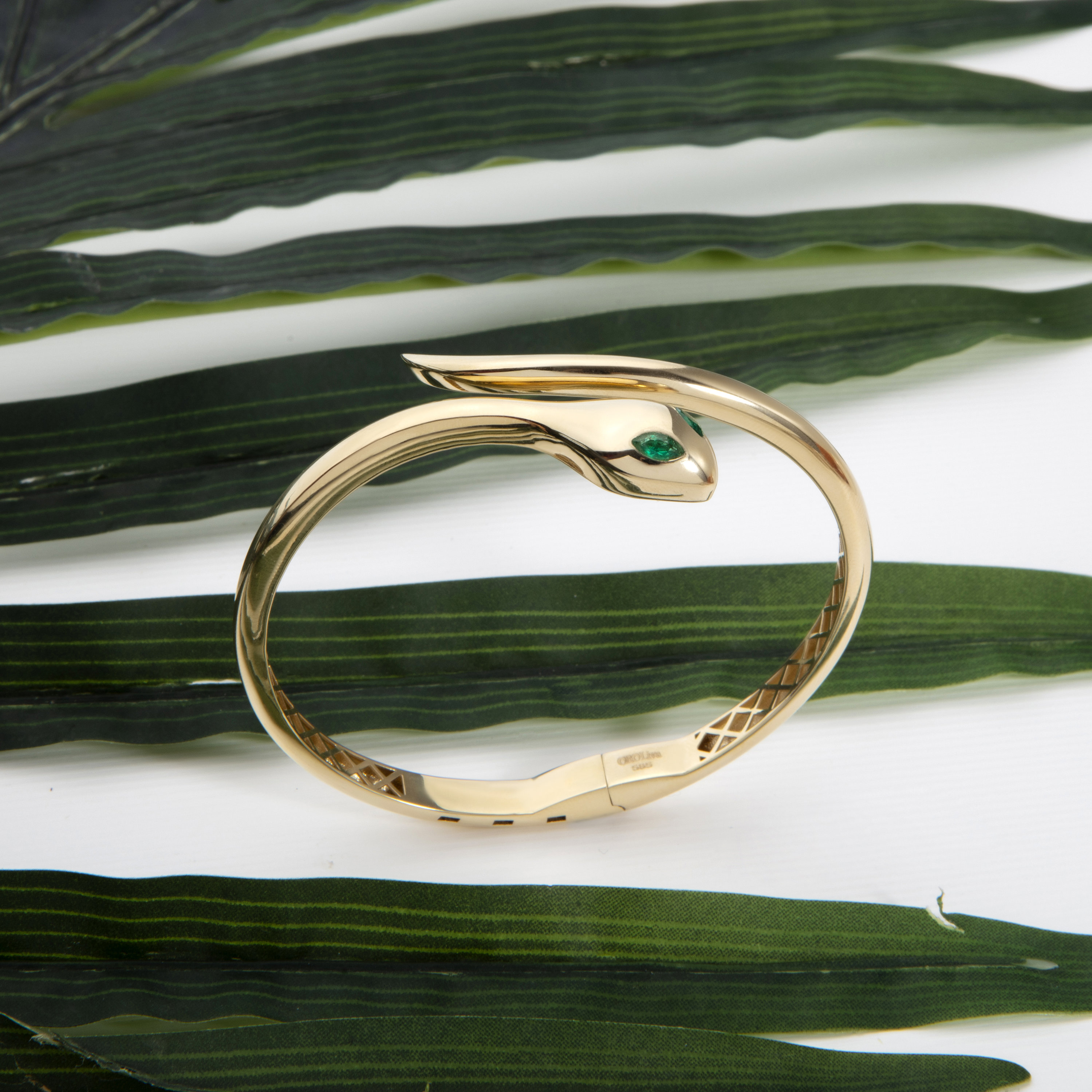 14k Gold Snake Bangle Bracelet, Vintage Snake Bracelet, Animal Lover ...