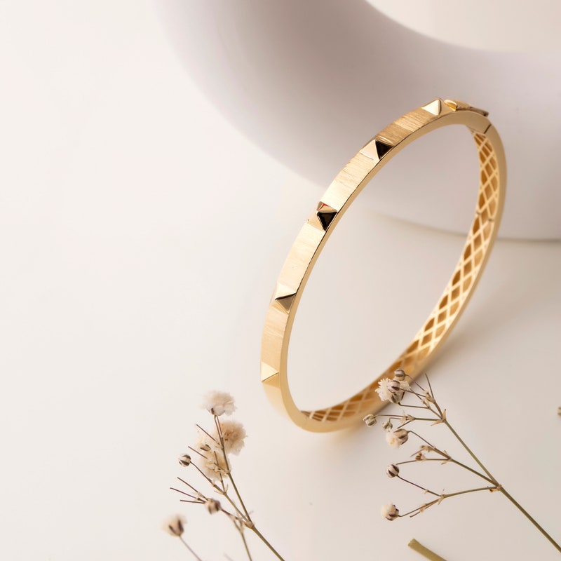 Pyramid Bangle - Etsy