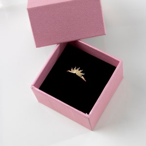 14k Solid Gold Sunburst Ring, Gold Sunbeam Ring, Sunshine Ring, Rising Sun Ring, Christmas Gifts ...