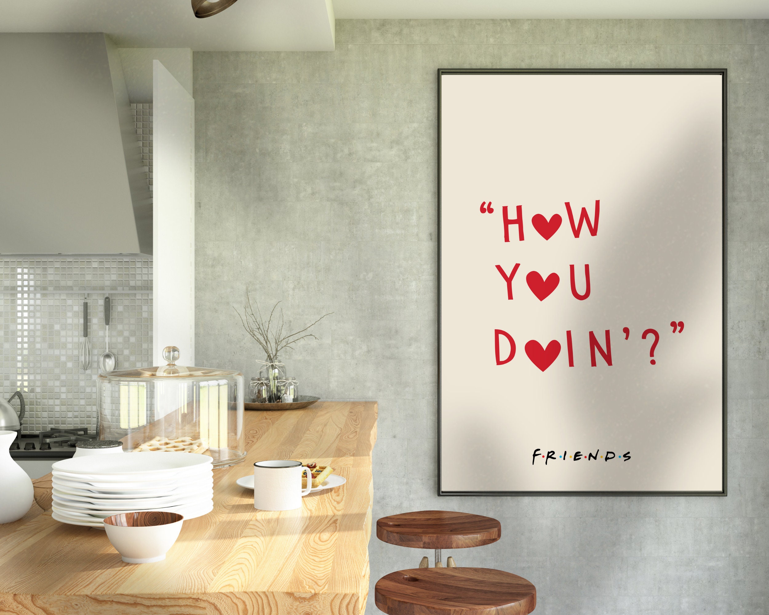How You Doin' Friends TV Show Poster: Joey Tribbiani Print (digital ...