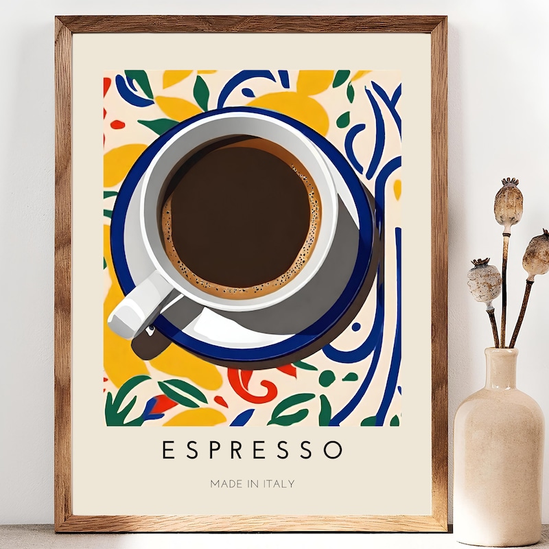 Retro Vintage Coffee Poster - Etsy