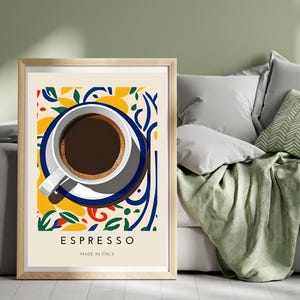 Coffee Print, Retro Drink Poster, Modern Kitchen Decor, Retro Poster ...