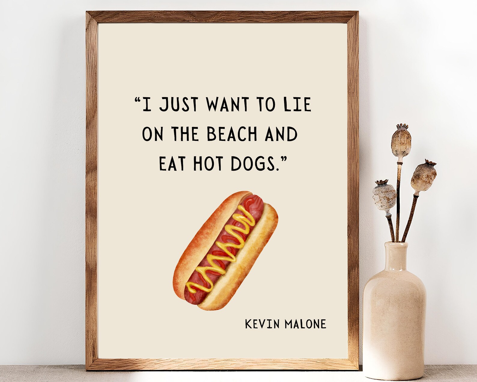 The Office Poster: Kevin Malone Hot Dog Quote (digital Download) - Etsy