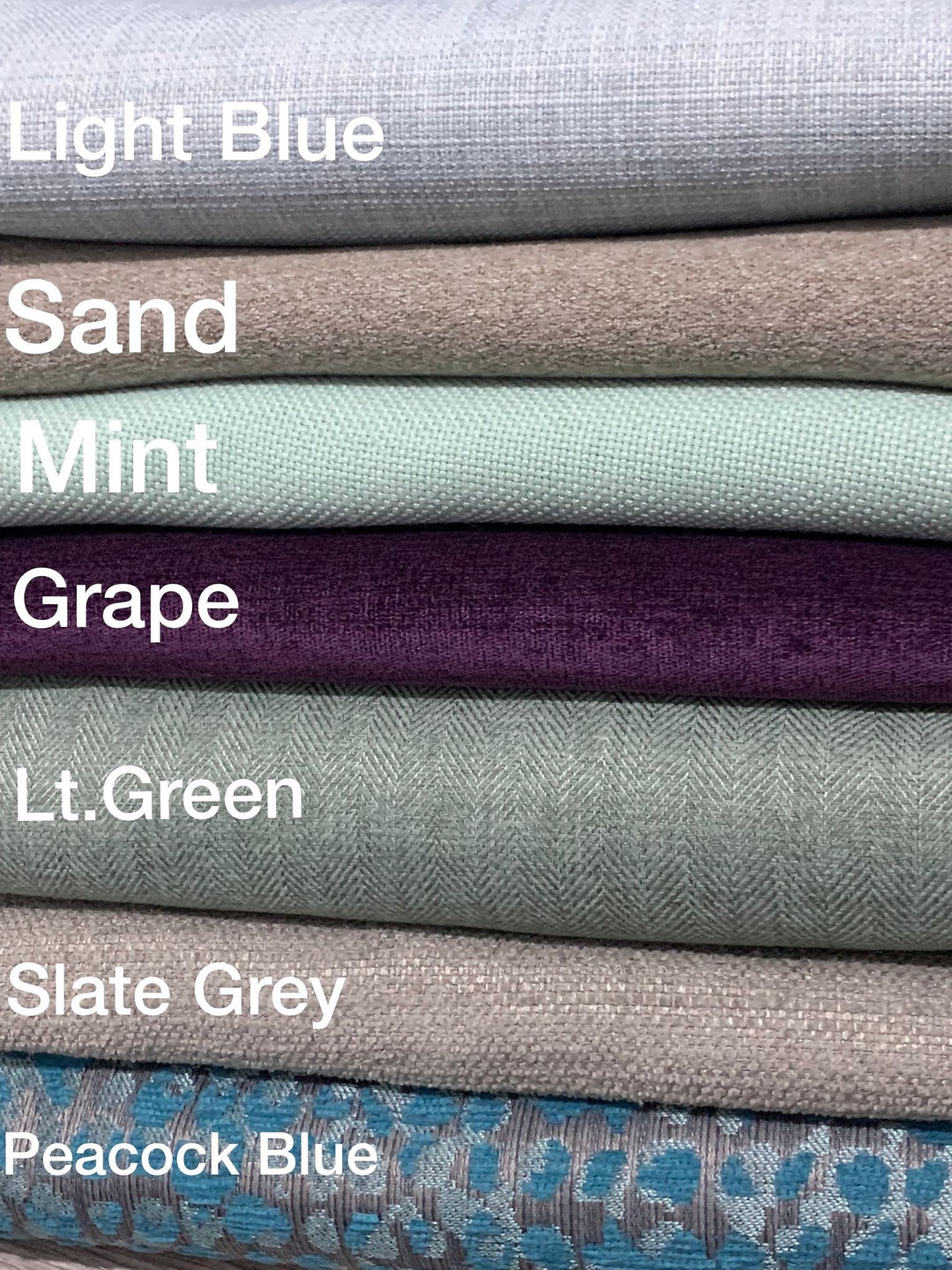 Premium Linen Look Fabric for Curtain Sofa Cushion Bed Chair Upholstery ...